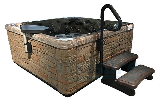 Toughened PP Custom Hot Tub Steps Plastic 36 Inch Swim Spa Ladders Anti ...