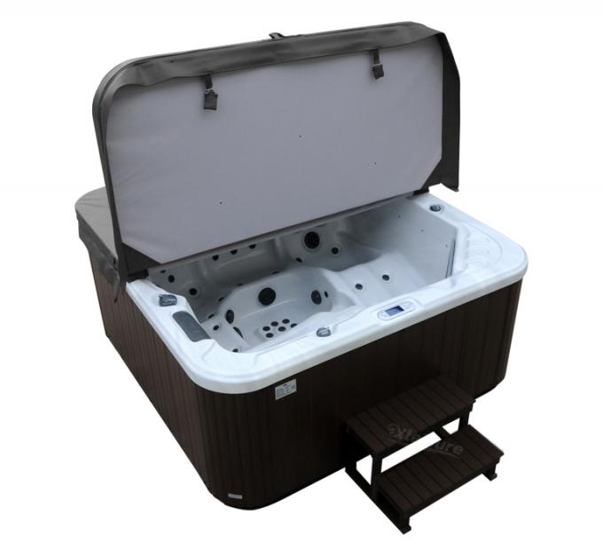 Composite Hot Tub And Spa Steps Black Jacuzzi Pool Ladder For Square Spa